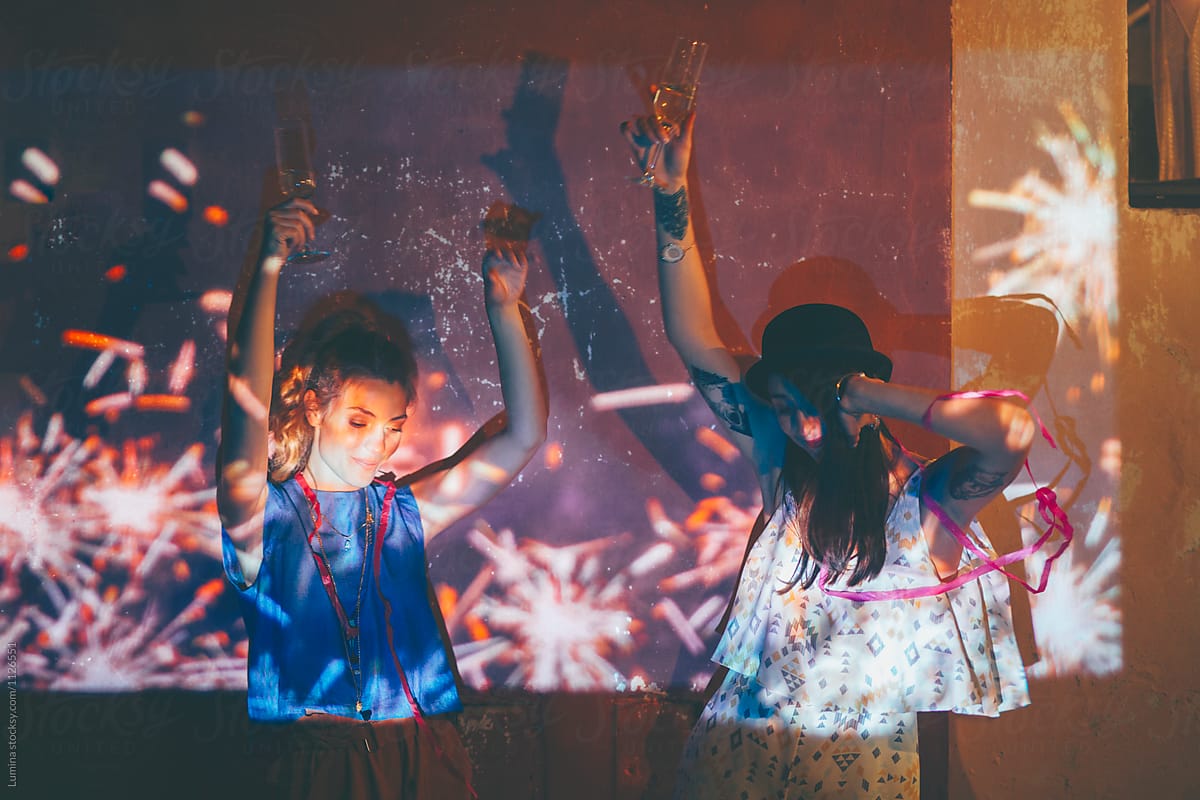 "Girls Having Fun At Party" by Stocksy Contributor "Lumina" - Stocksy