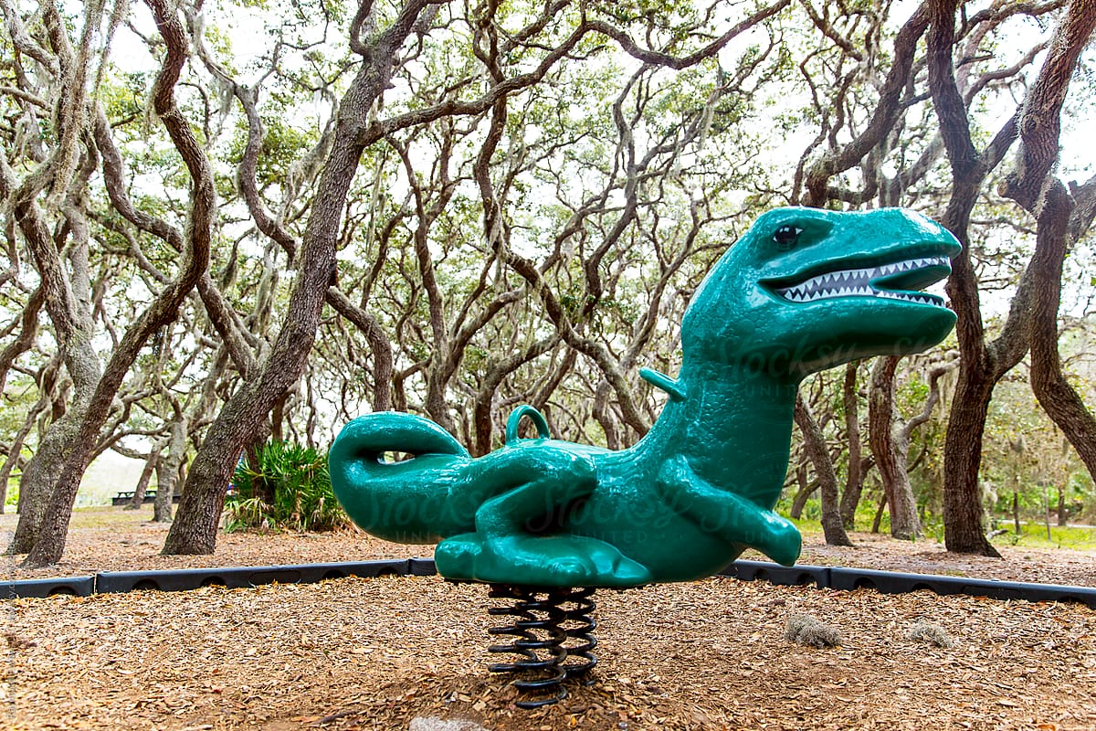 "Tyrannosaurus Rex On The Playground" by Stocksy Contributor "Raymond ...