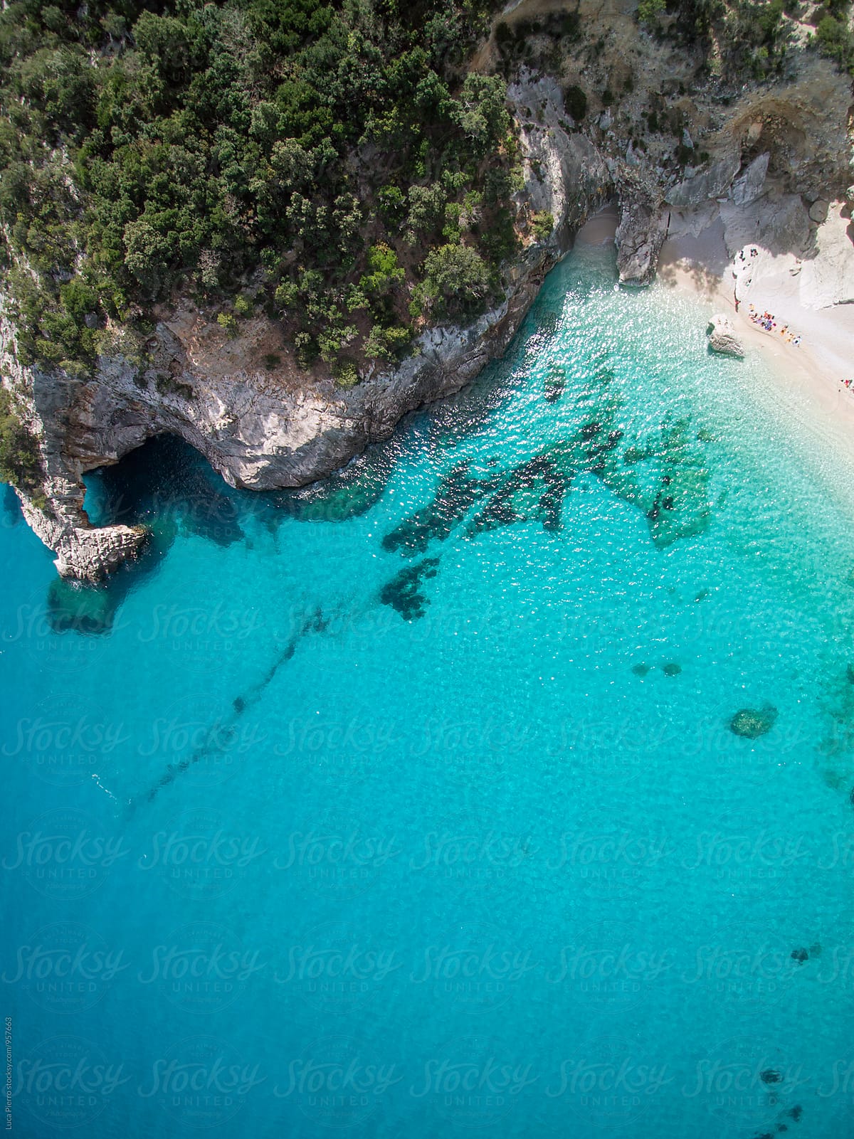 "Aerial View Of Mediterranean Beach, Sardinia" by Stocksy Contributor ...