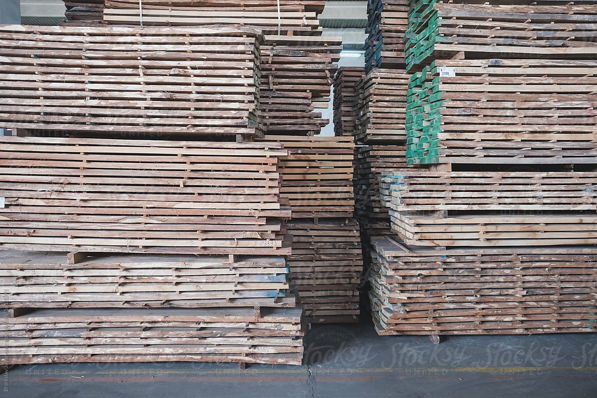 "Stacked Wood In The Furniture Factory" by Stocksy Contributor "B ...