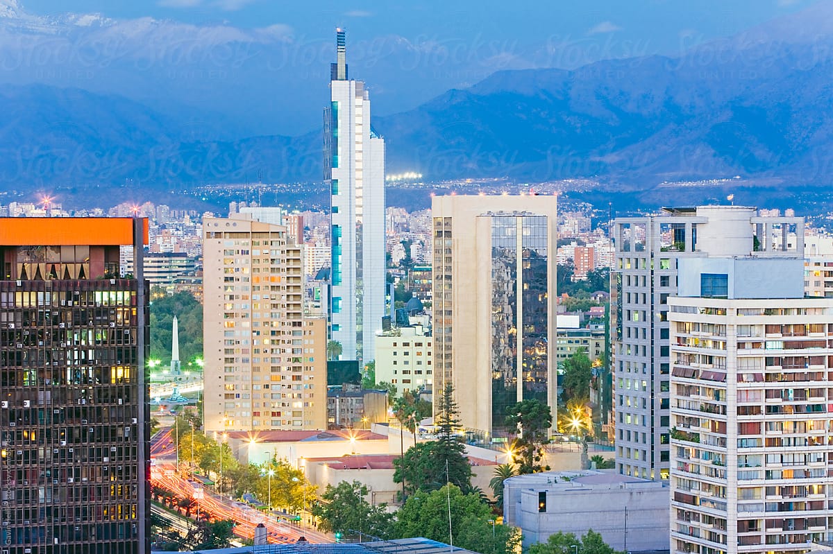 "South America, Chile, Santiago City Skyline" by Stocksy Contributor ...