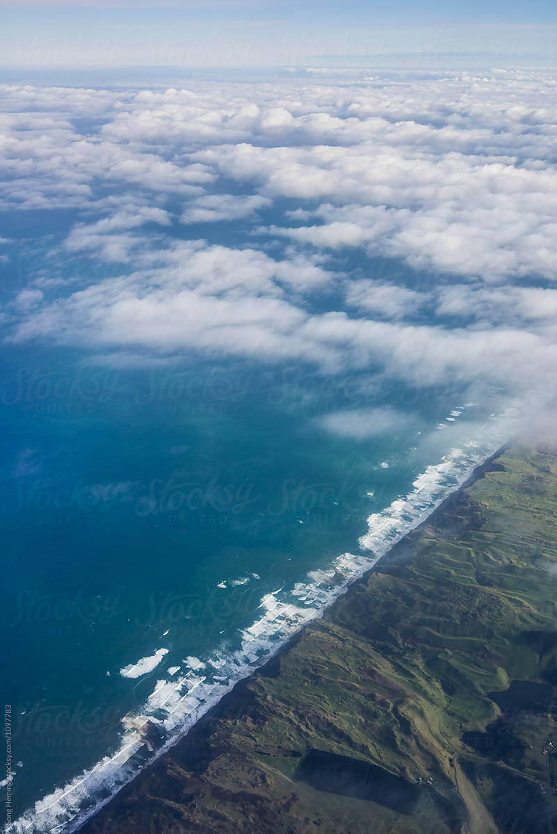 "Beautiful Aerial View Of Coastline" by Stocksy Contributor "Song ...