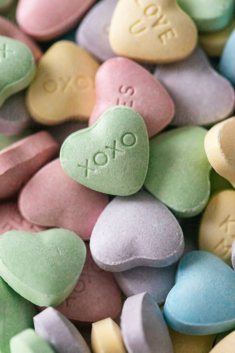 "XOXO Green Valentine Candy Heart" by Stocksy Contributor "Sean Locke ...
