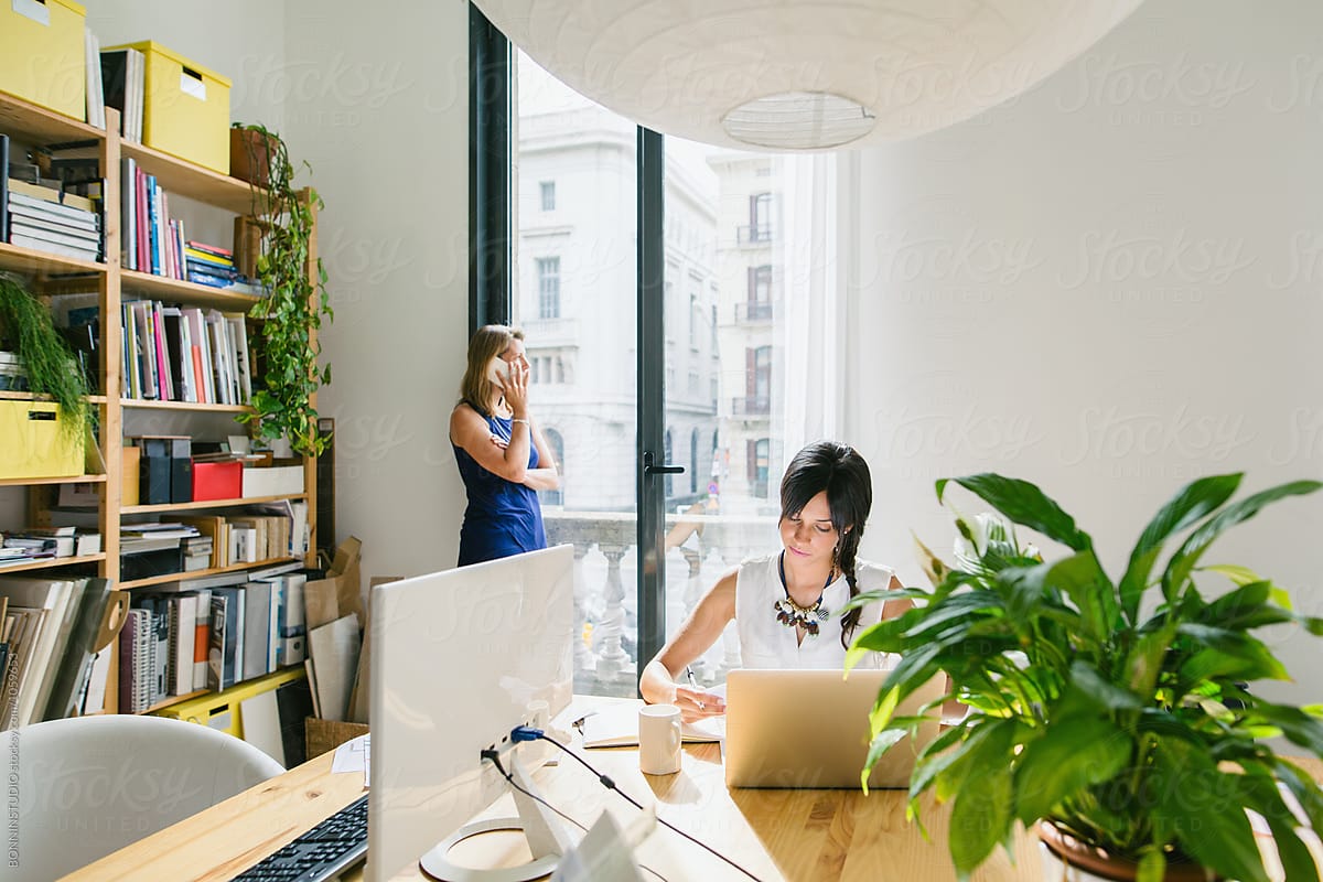 "Female Team Working Together In A Beautiful Bright Studio." by Stocksy ...