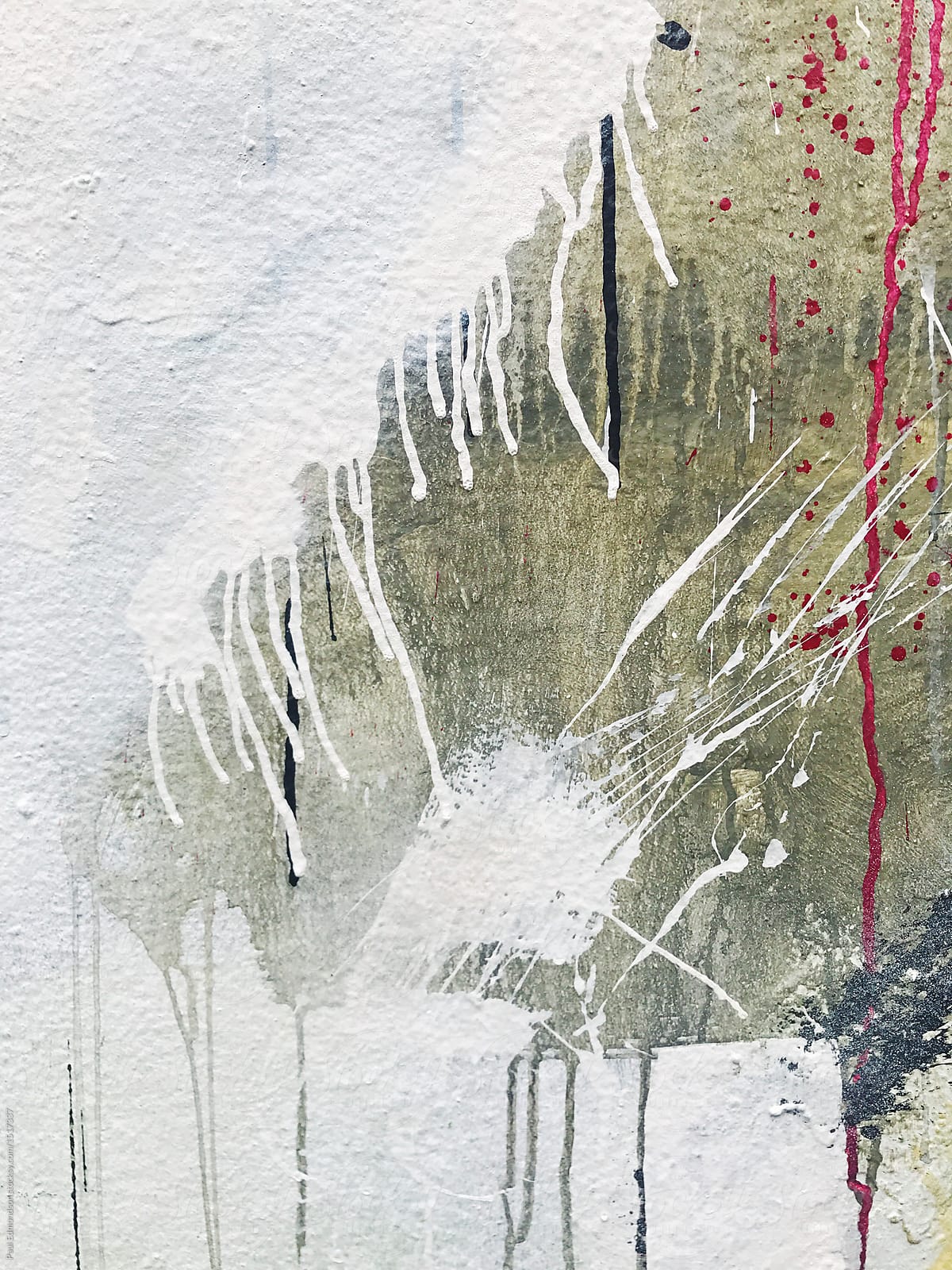 "Splattered Graffiti Paint On Wall" by Stocksy Contributor "Rialto ...