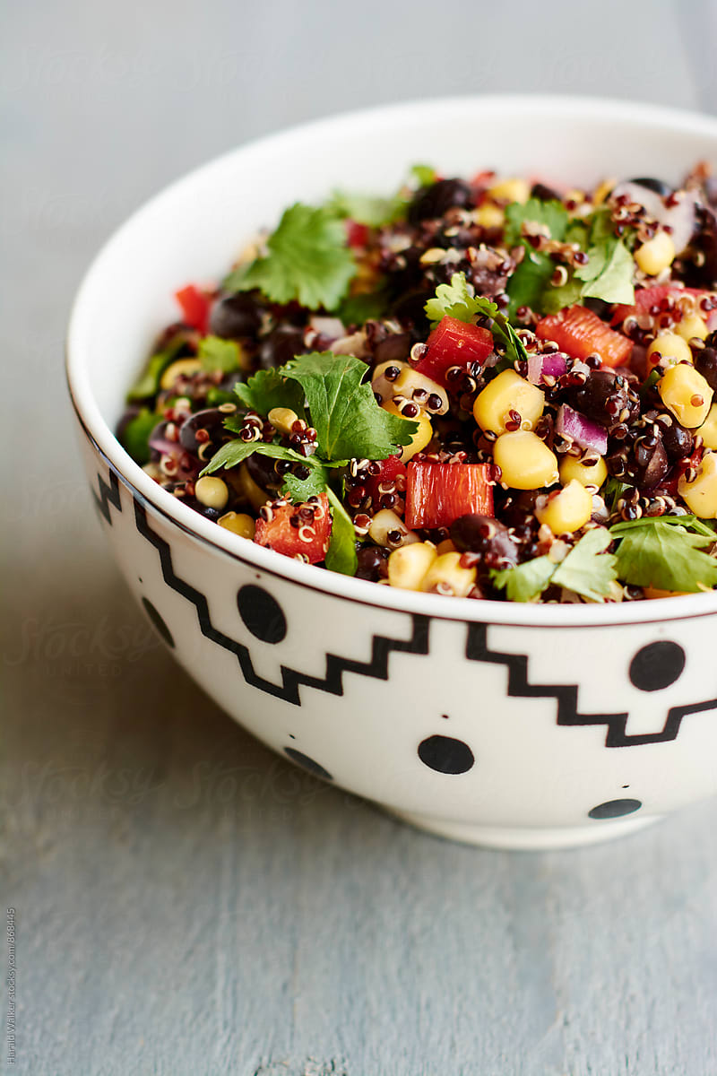 "Mayan Quinoa Salad" by Stocksy Contributor "Harald Walker" - Stocksy