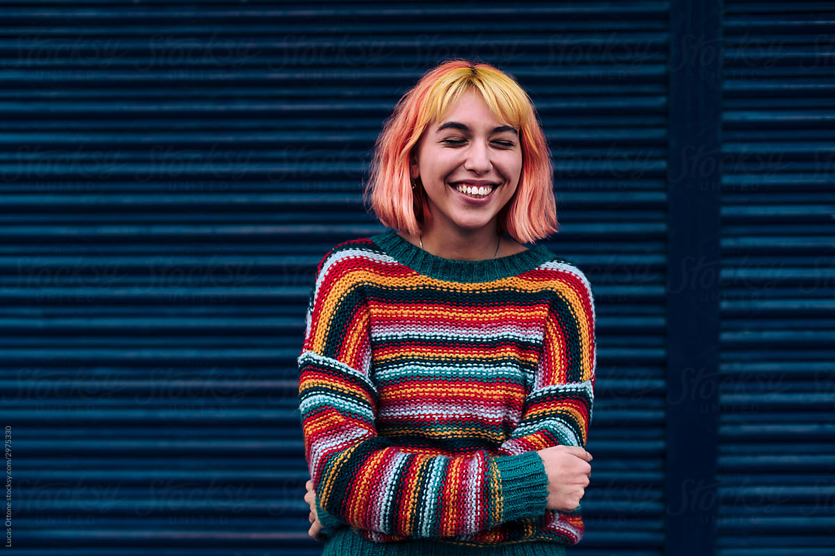 "Cute Gen Z Woman" by Stocksy Contributor "Lucas Ottone" - Stocksy
