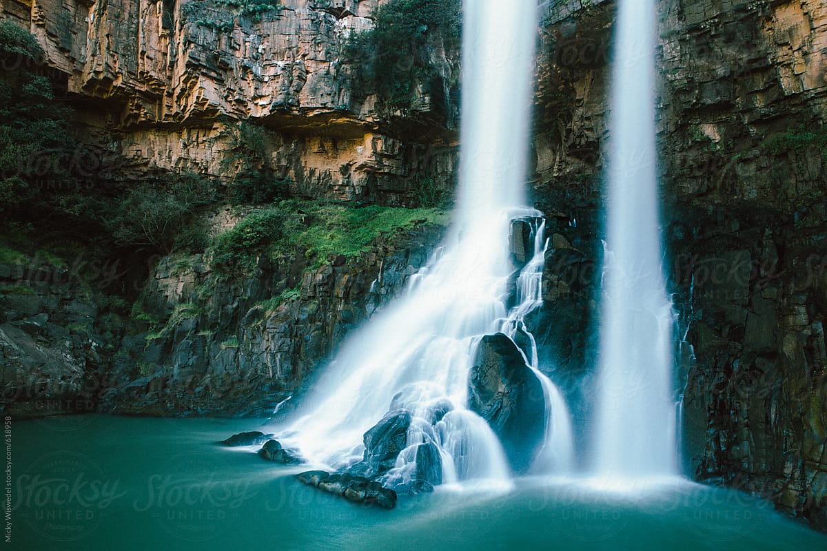 "Waterfall Long Exposure" by Stocksy Contributor "Juno" - Stocksy
