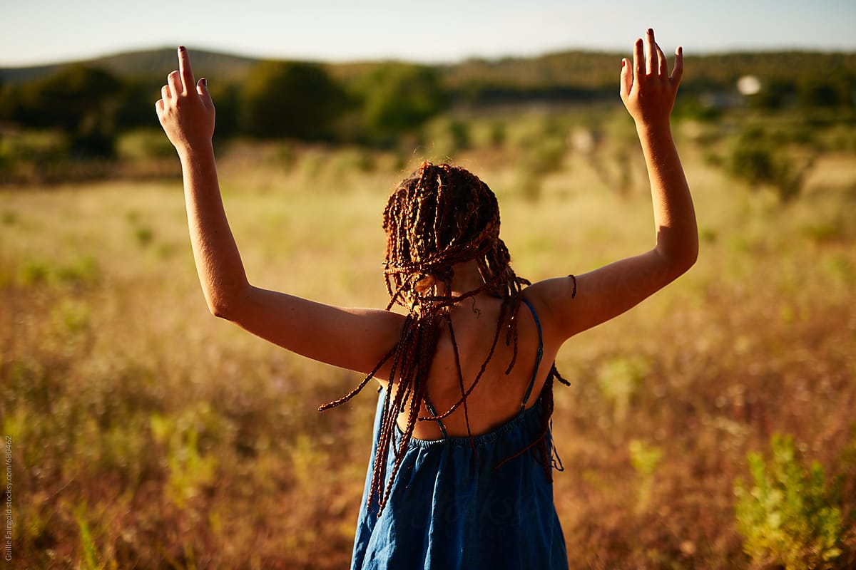 "Anonymous Woman Dancing In Meadow" by Stocksy Contributor "Guille ...