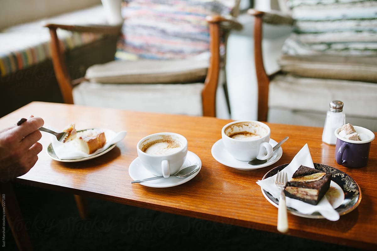 "Coffee And Cake" by Stocksy Contributor "Suzi Marshall" - Stocksy
