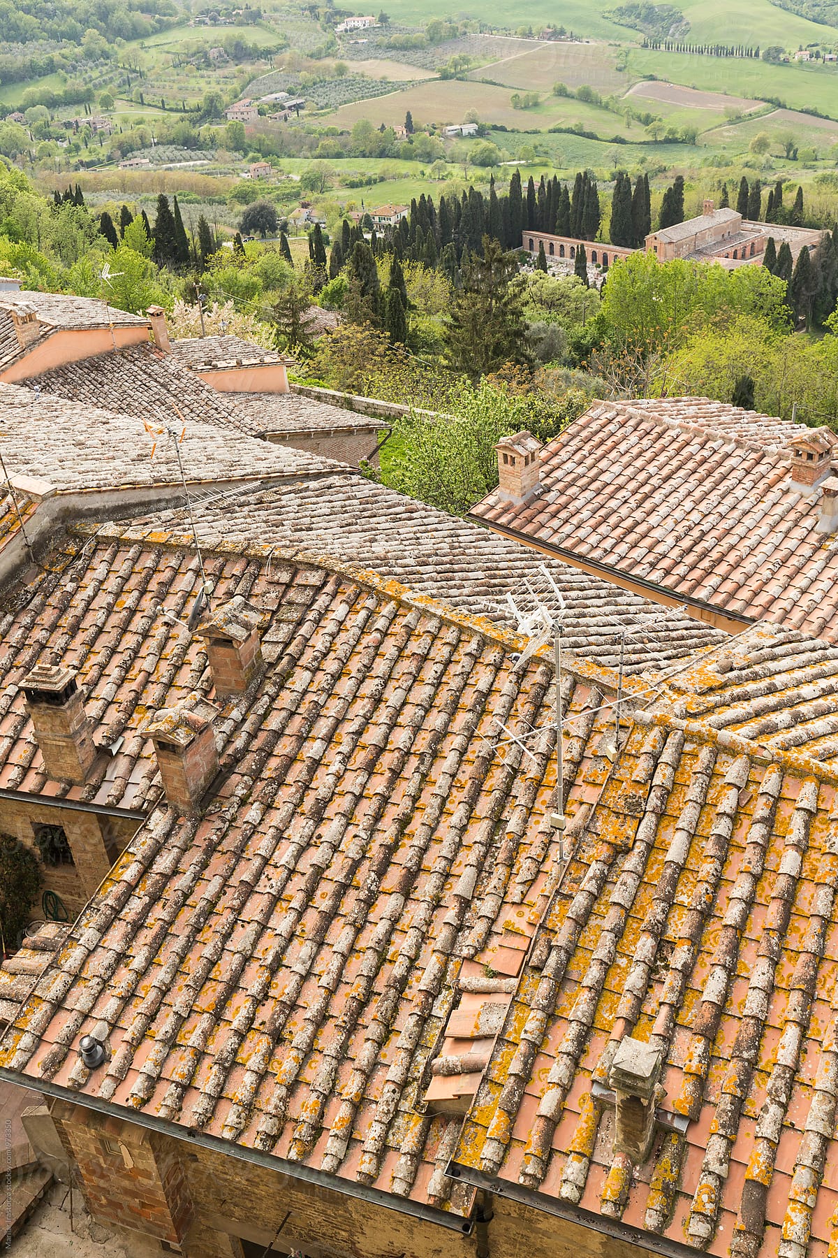 "Rooftops In A Tuscan Village" by Stocksy Contributor "Marilar ...
