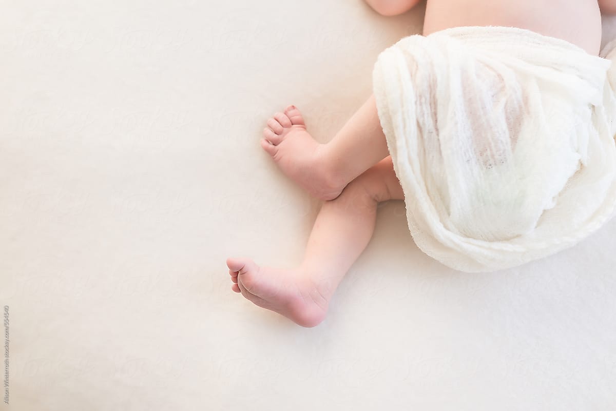 "A Newborn Baby's Legs And Feet" by Stocksy Contributor "Alison ...