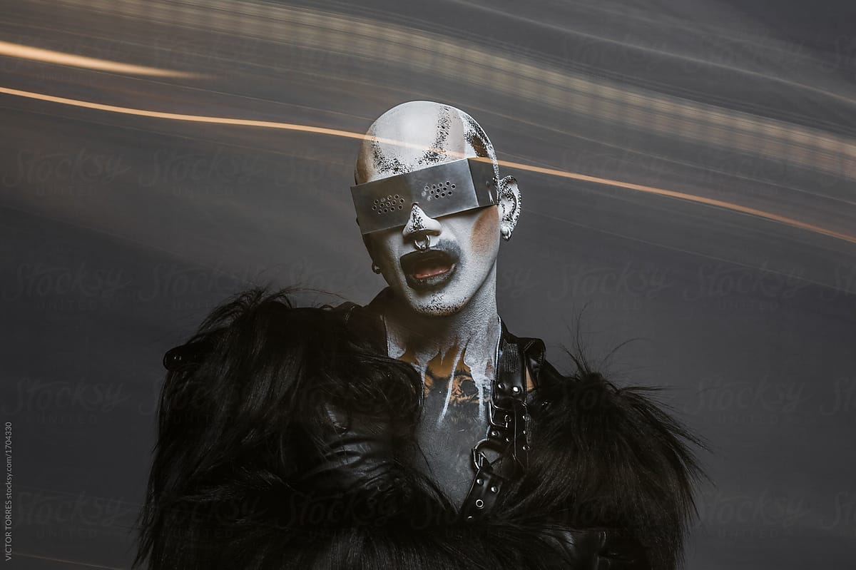"Techno Goth Fashion Portrait" by Stocksy Contributor "VICTOR TORRES ...