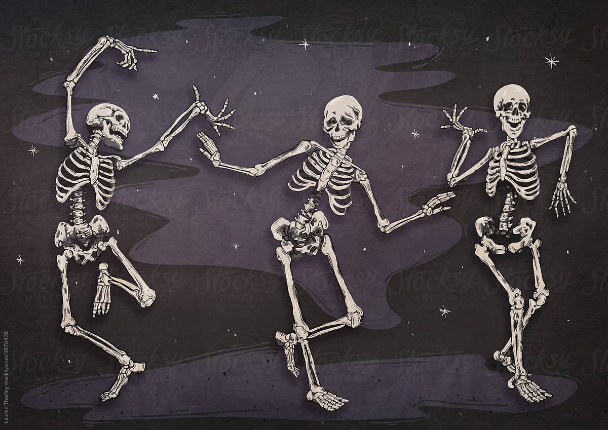 "Dancing Skeleton" by Stocksy Contributor "Lauren Thorley" - Stocksy