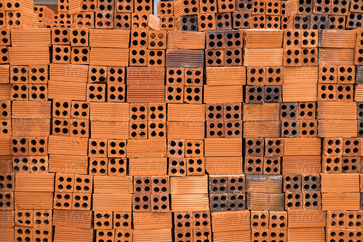 "Wall Of Handmade Bricks" by Stocksy Contributor "Rowena Naylor" - Stocksy