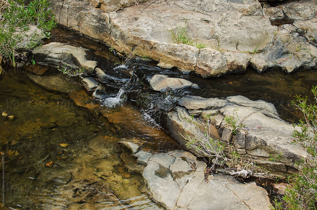 Small waterfall in Morialta Gorge - Stock Image - Everypixel