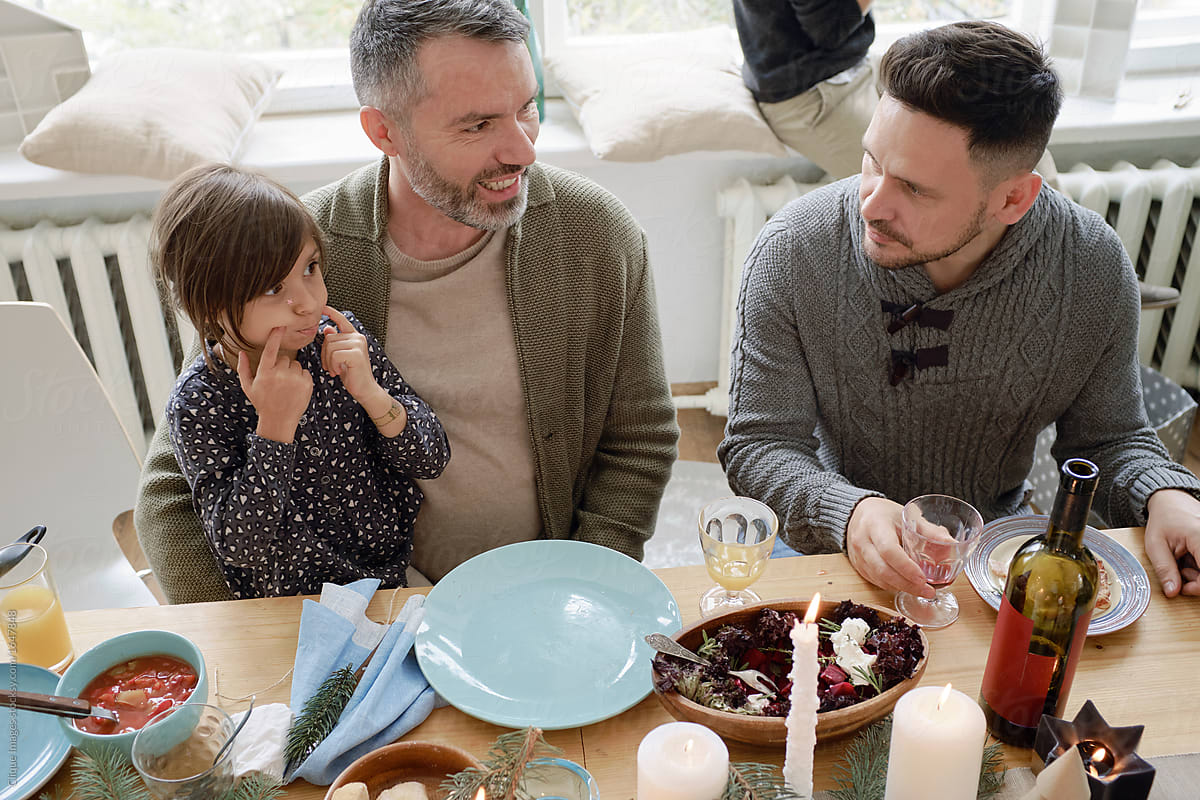 "Dinner In Family Circle" by Stocksy Contributor "Clique Images" - Stocksy