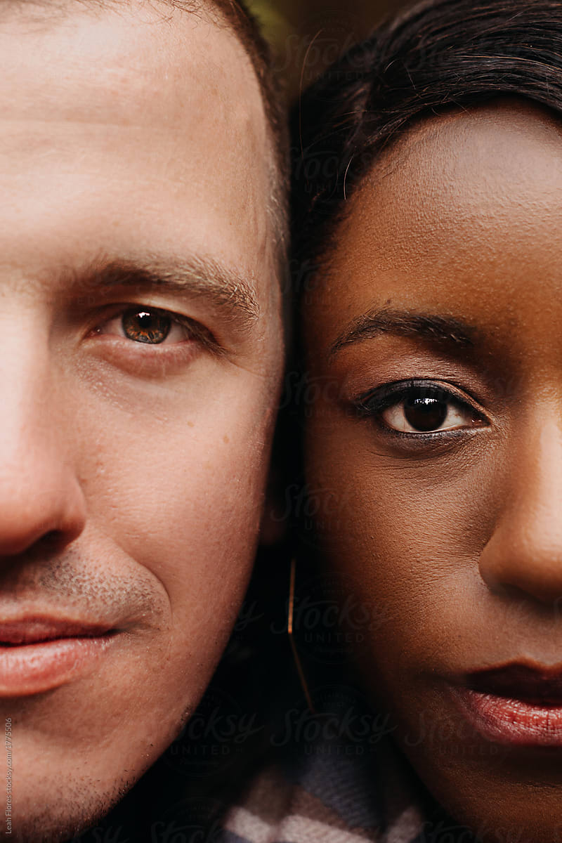"Close Up Portrait Of Couple's Faces" by Stocksy Contributor "Leah ...