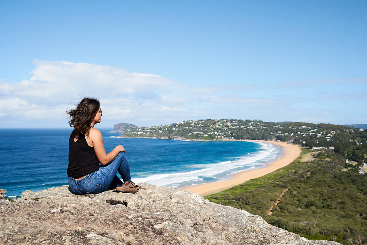 "Young Woman Watching Landscape" by Stocksy Contributor "Ivan Gener ...
