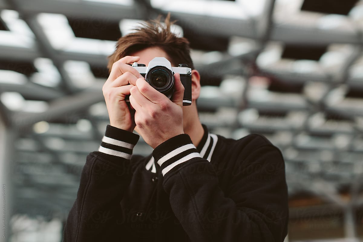 "Creative Man Taking A Photo With A Camera." by Stocksy Contributor ...