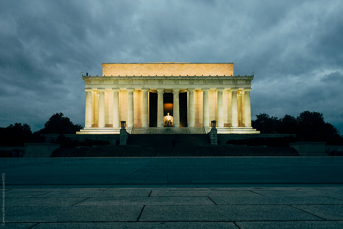 "Lincoln Memorial At Dusk" by Stocksy Contributor "CWP, LLC" - Stocksy