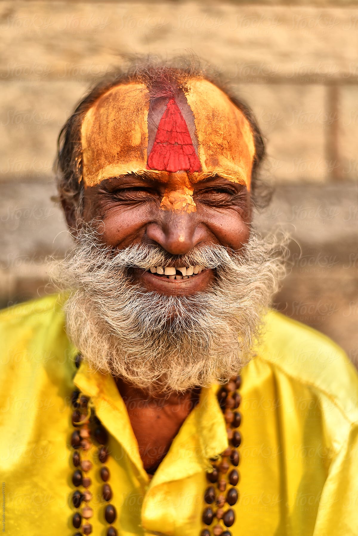 "Portrait Of A Smiling Holy Man In Kathmandu" by Stocksy Contributor ...