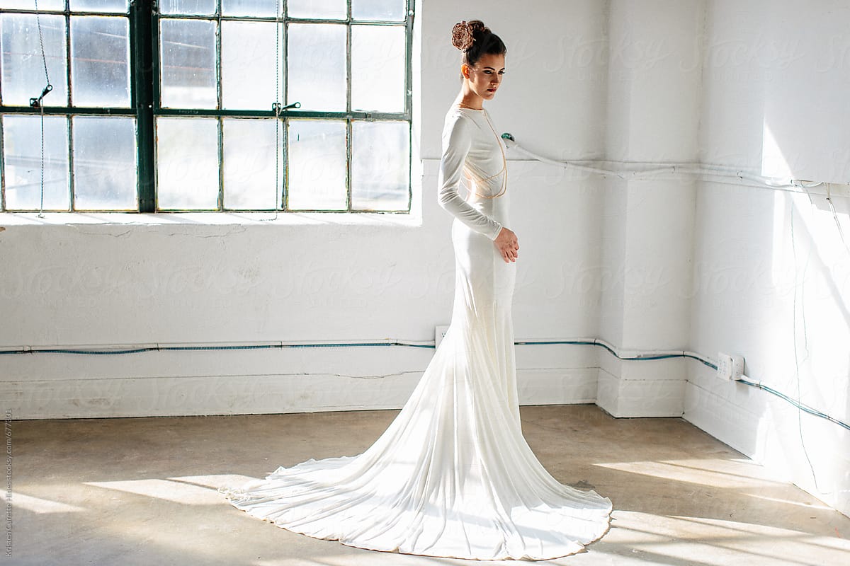 "Natural Light Bridal Portrait" by Stocksy Contributor "Kristen Curette ...