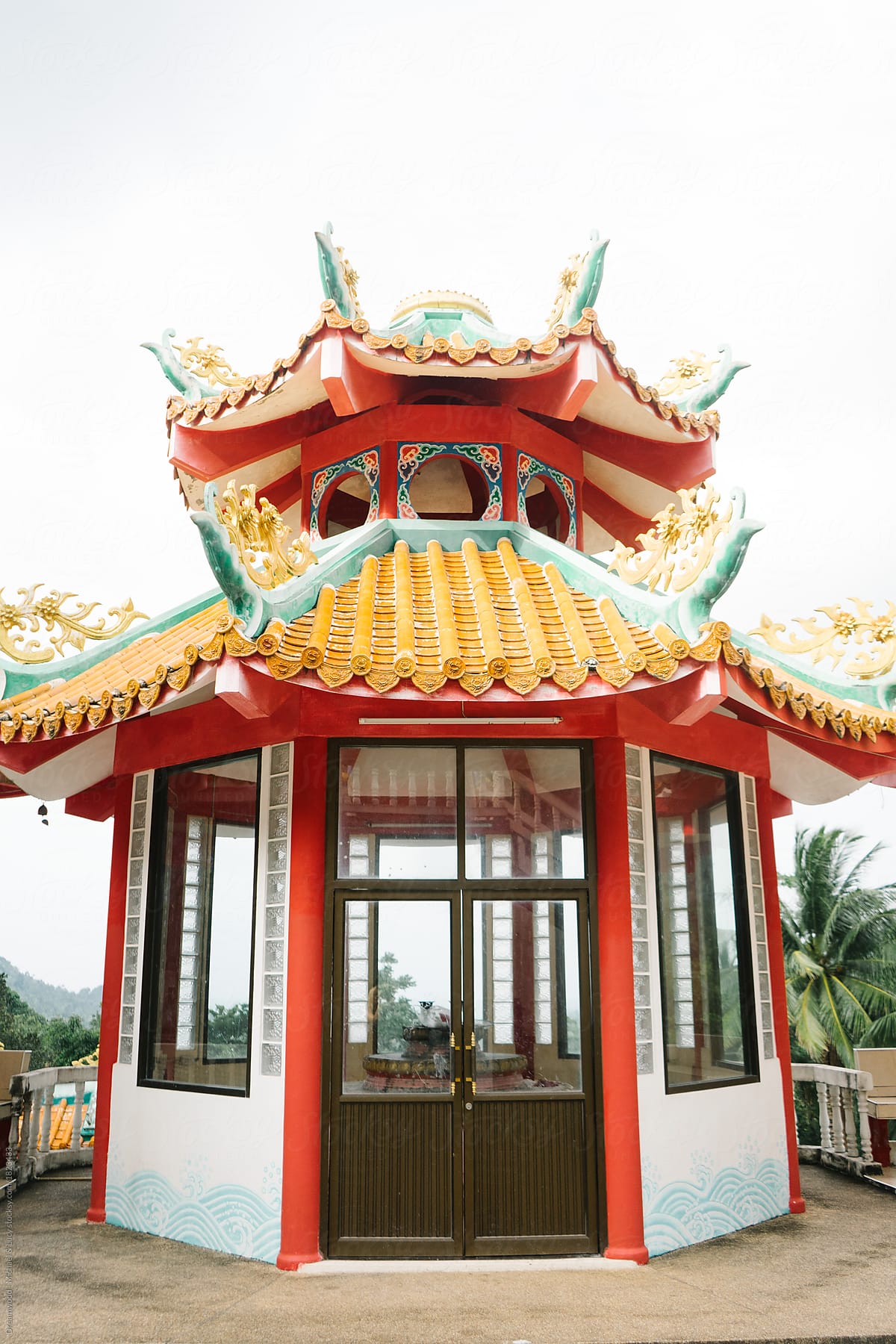 "Large Chinese Temple Complex During The Chinese New Year" by Stocksy ...