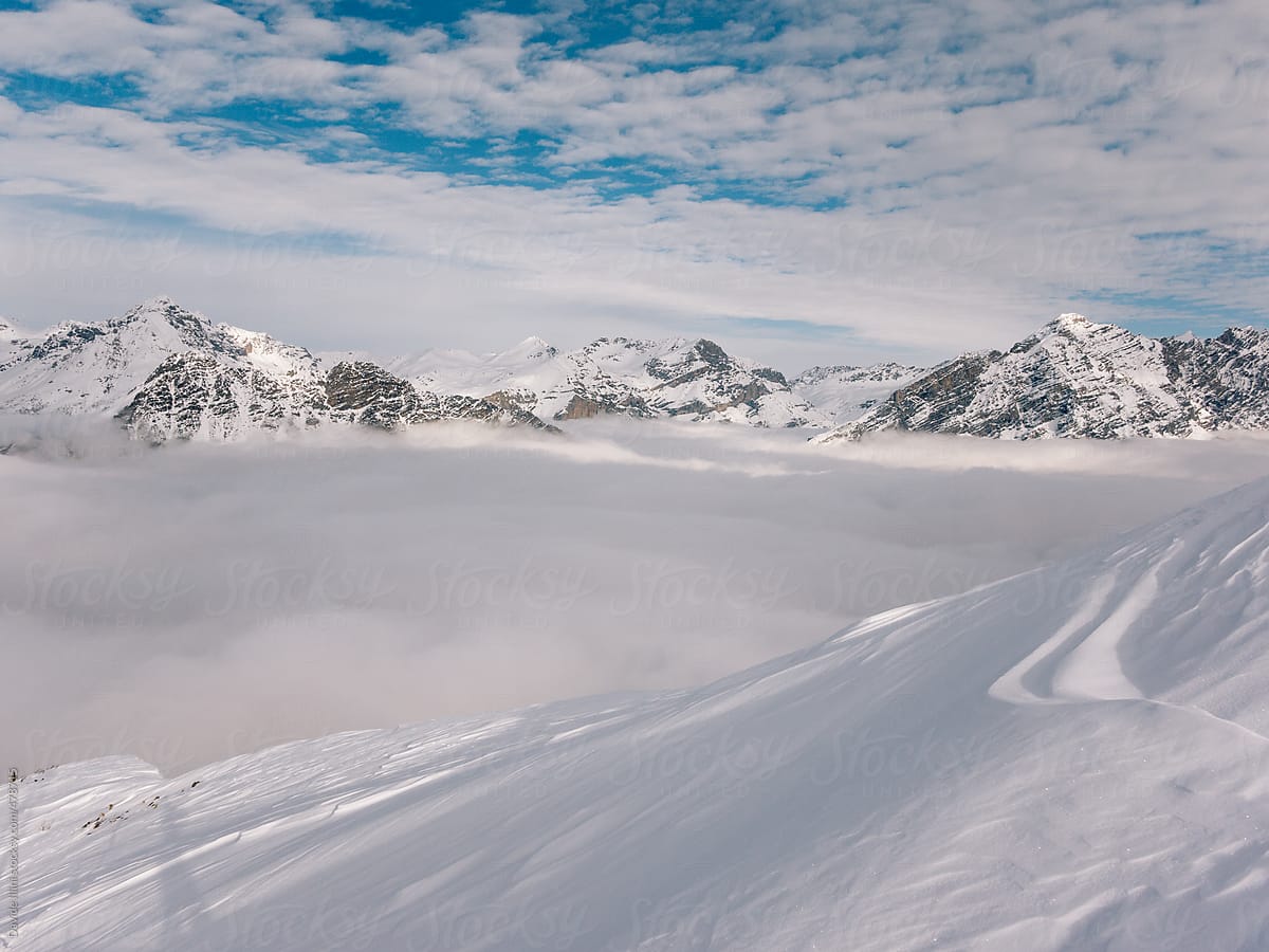"Typical Winter Landscape In The Alps" by Stocksy Contributor "Davide ...