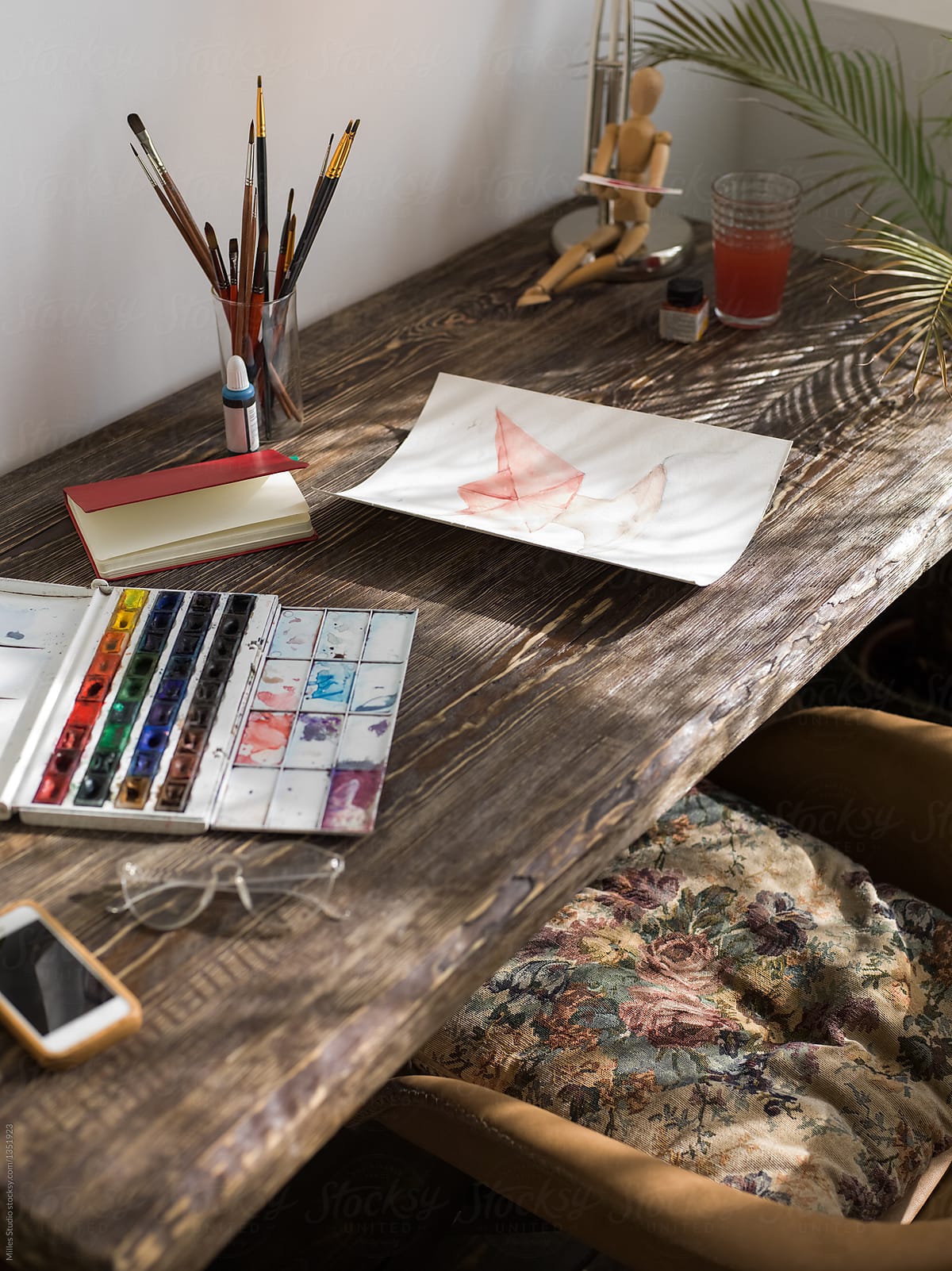 "The Table Of A Painter" by Stocksy Contributor "Milles Team" - Stocksy