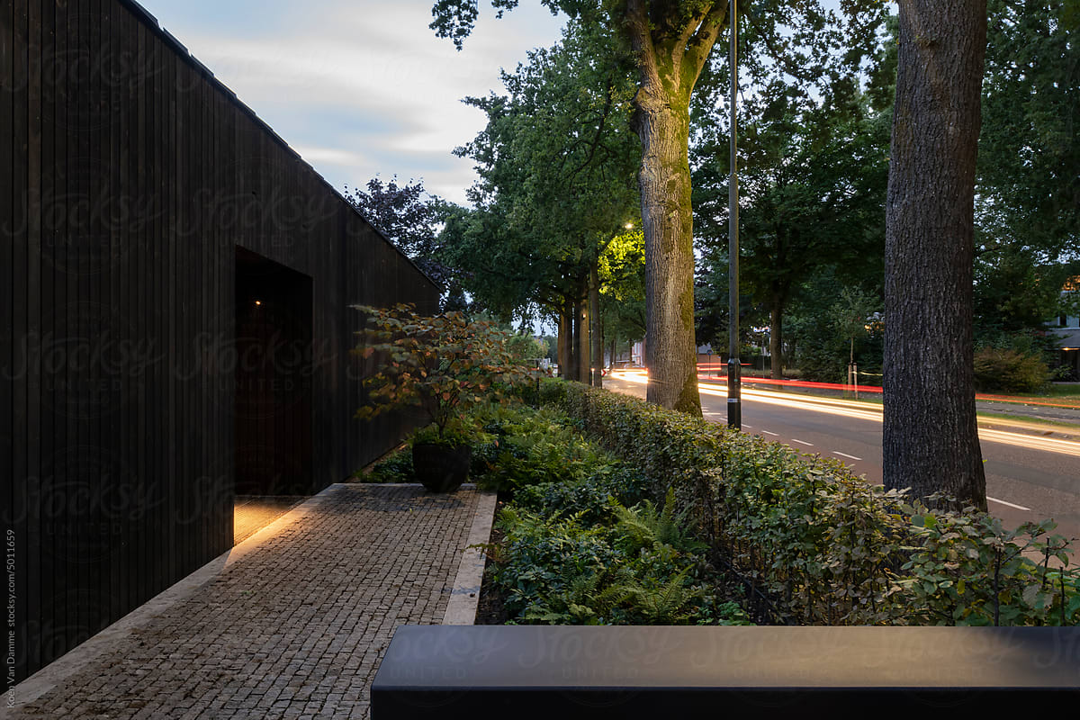"Black House At Nightfall" by Stocksy Contributor "Koen Van Damme ...