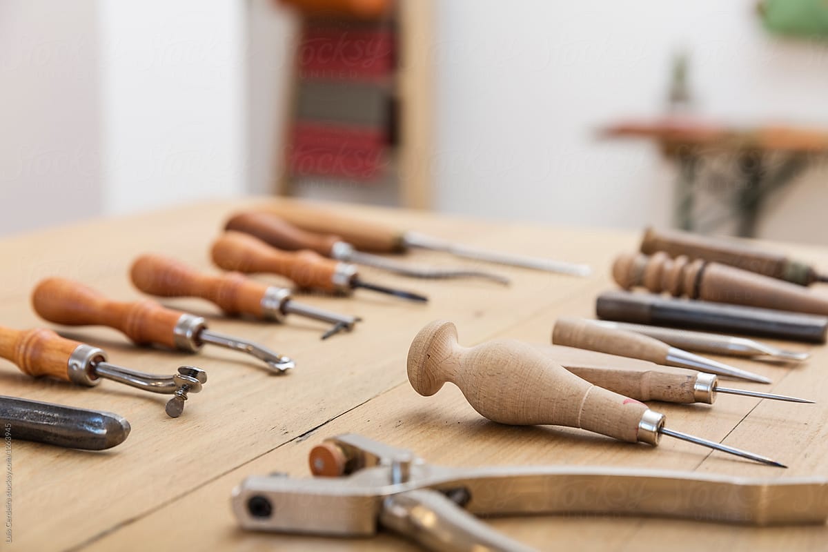 "Leather Tools" by Stocksy Contributor "Luis Cerdeira" - Stocksy