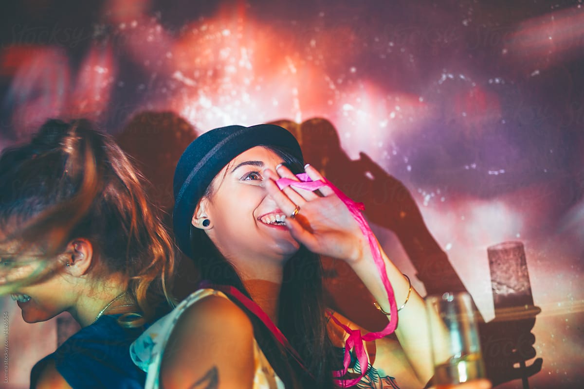 "Girls Having Fun At Party" by Stocksy Contributor "Lumina" - Stocksy