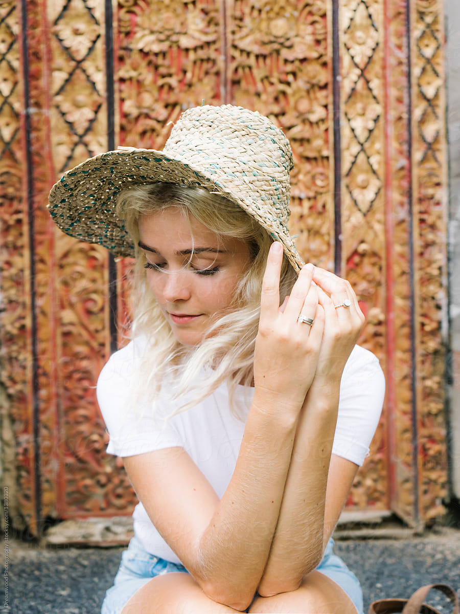 "Trendy Female Tourist Posing" by Stocksy Contributor "Dreamwood ...
