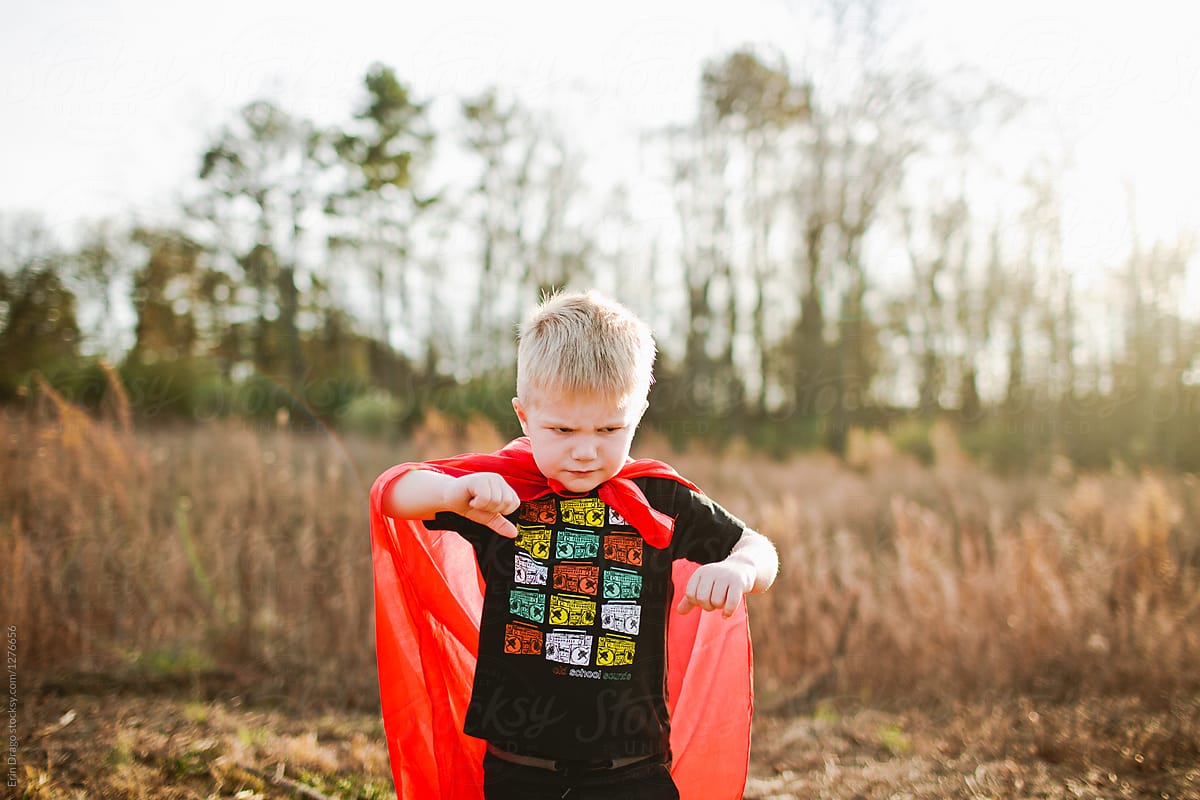 "Little Boy In Imaginary Cape" by Stocksy Contributor "Erin Drago ...