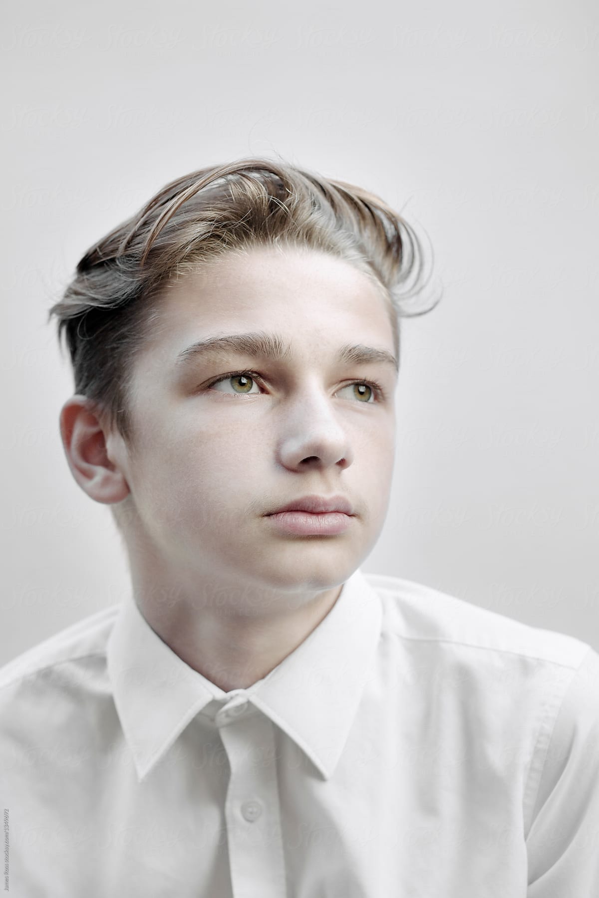 "High Key Portrait Of A Male Teenager" by Stocksy Contributor "James ...