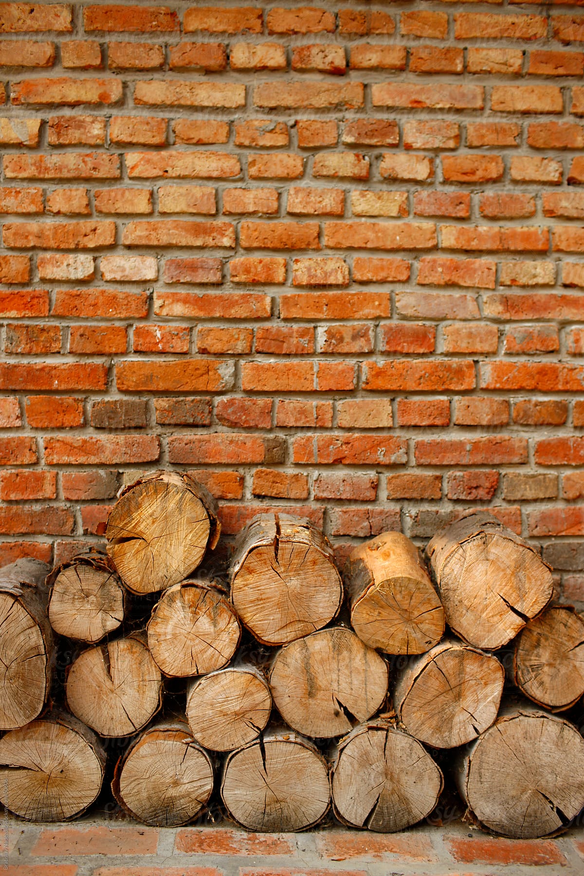 "Woods On Brick Wall" by Stocksy Contributor "Bratislav Nadezdic" - Stocksy