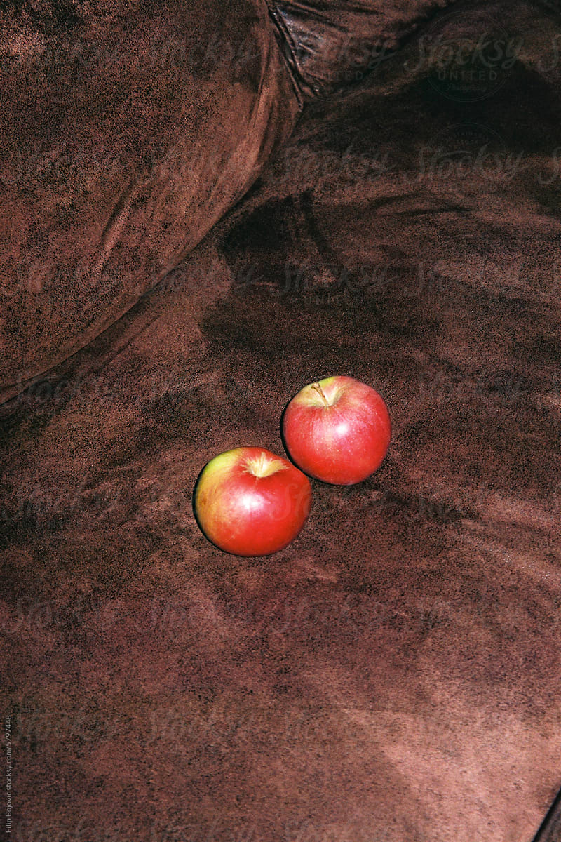"Pair Of Red Apples" by Stocksy Contributor "Filip Bojovic" - Stocksy