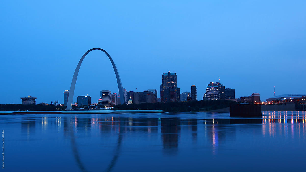 "St. Louis Skyline At Dawn" by Stocksy Contributor "Brian Powell" - Stocksy