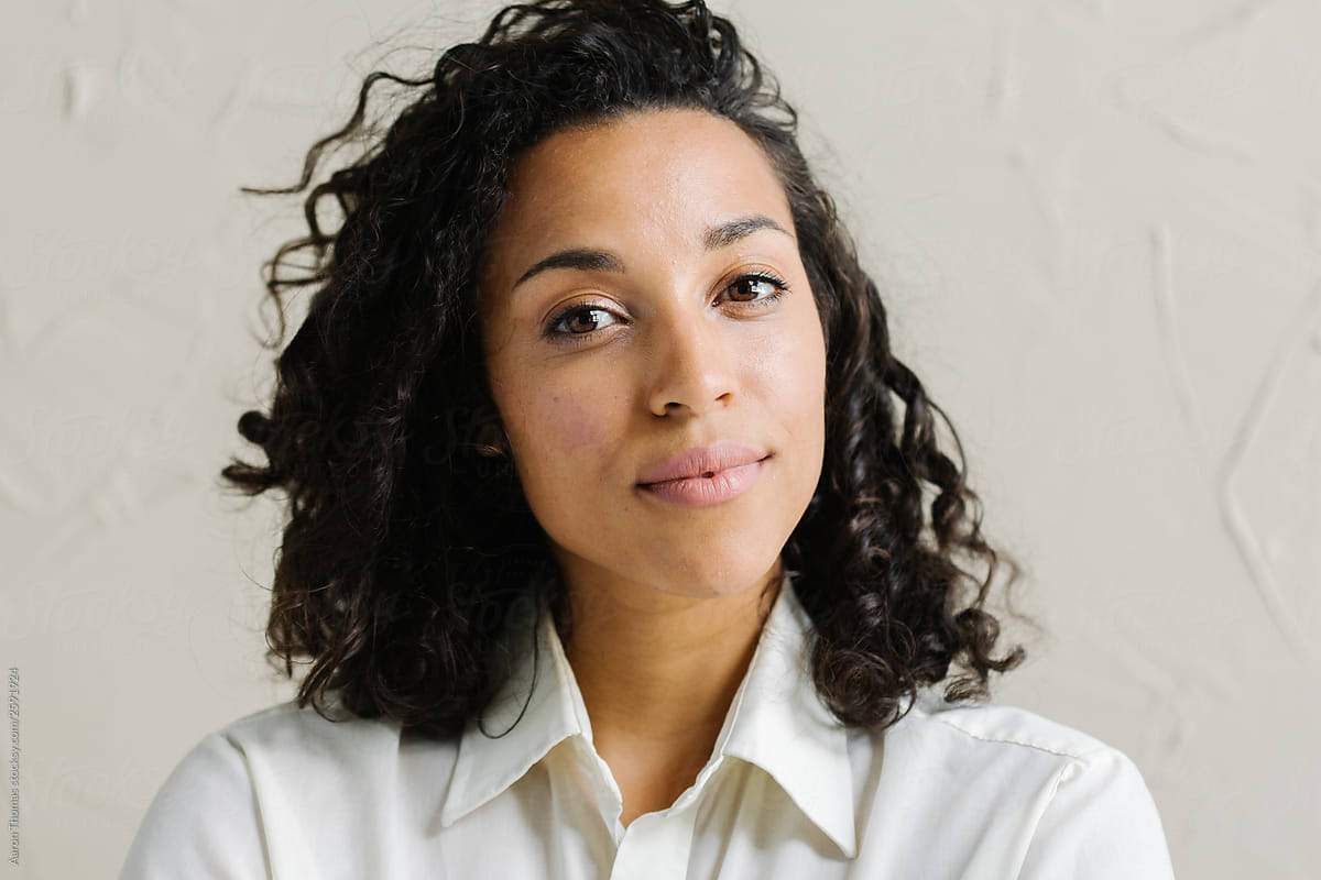 "Mixed Girl On Neutral Background" by Stocksy Contributor "Aaron Thomas ...