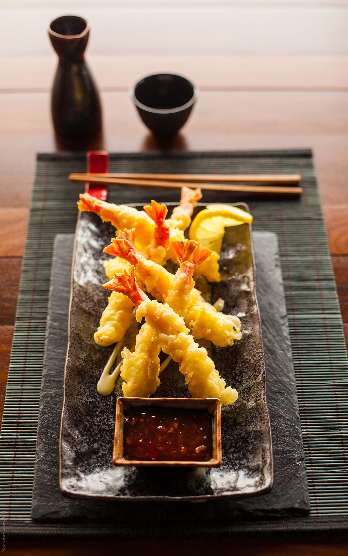 "Tempura Shrimp Served On A Table" by Stocksy Contributor "Mosuno ...