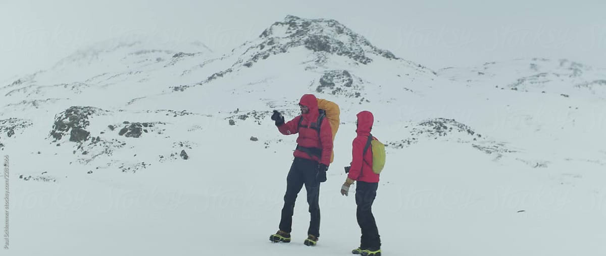 "Hiking Duo" by Stocksy Contributor "Paul Schlemmer" - Stocksy