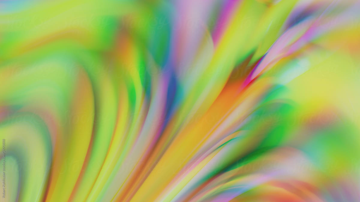 "3D Render Of Light Refracting Abstract Glass Surface" by Stocksy ...