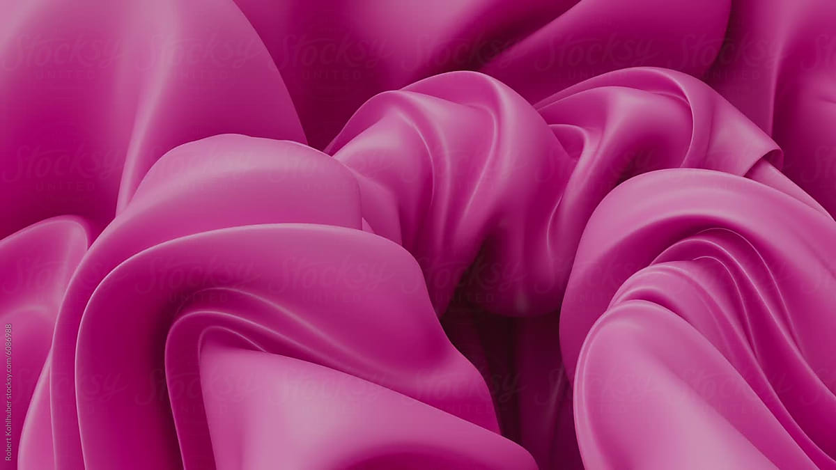 "Moving Wavy 3D Abstract Shape In Poppy Candy Colors" by Stocksy ...