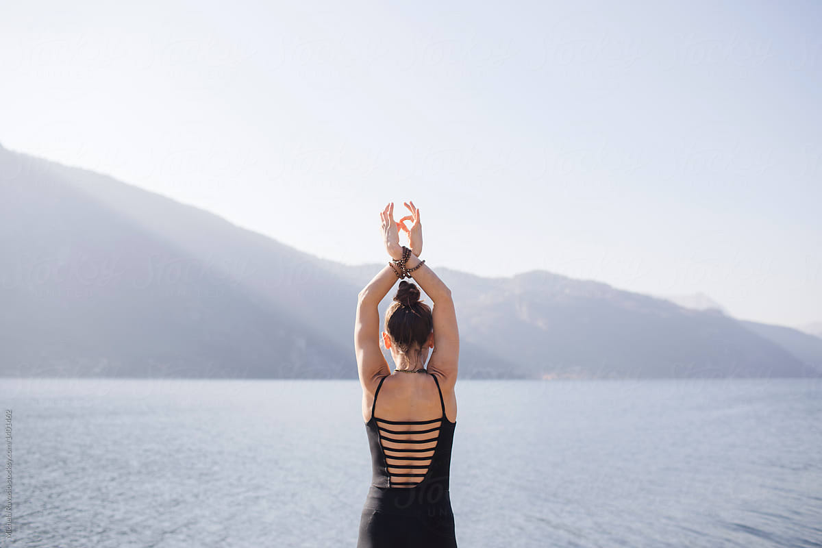 "Young Woman Doing Yoga In A Beautiful Natural Scenery" by Stocksy ...