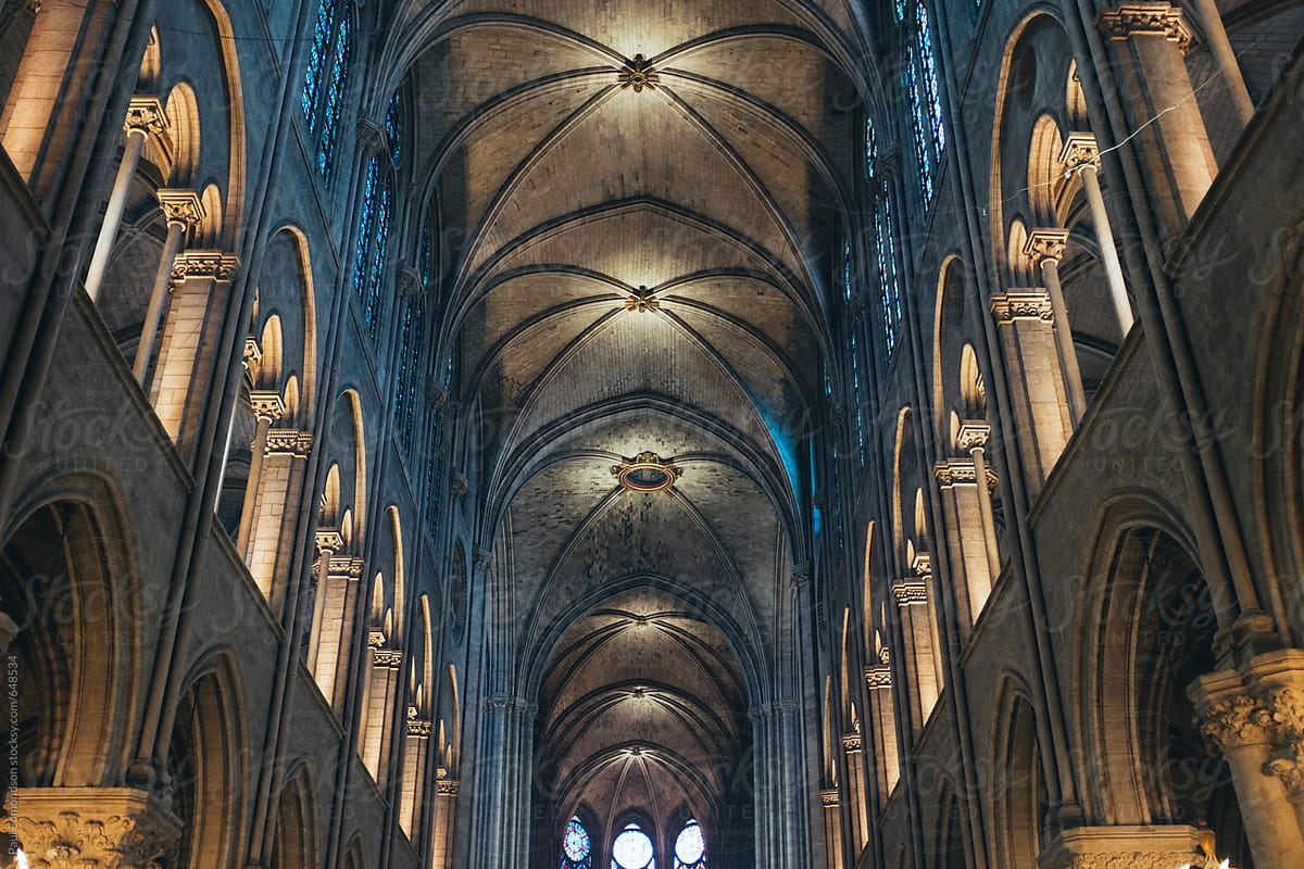"Interior Of Notre Dame Cathedral, Paris, France" by Stocksy ...