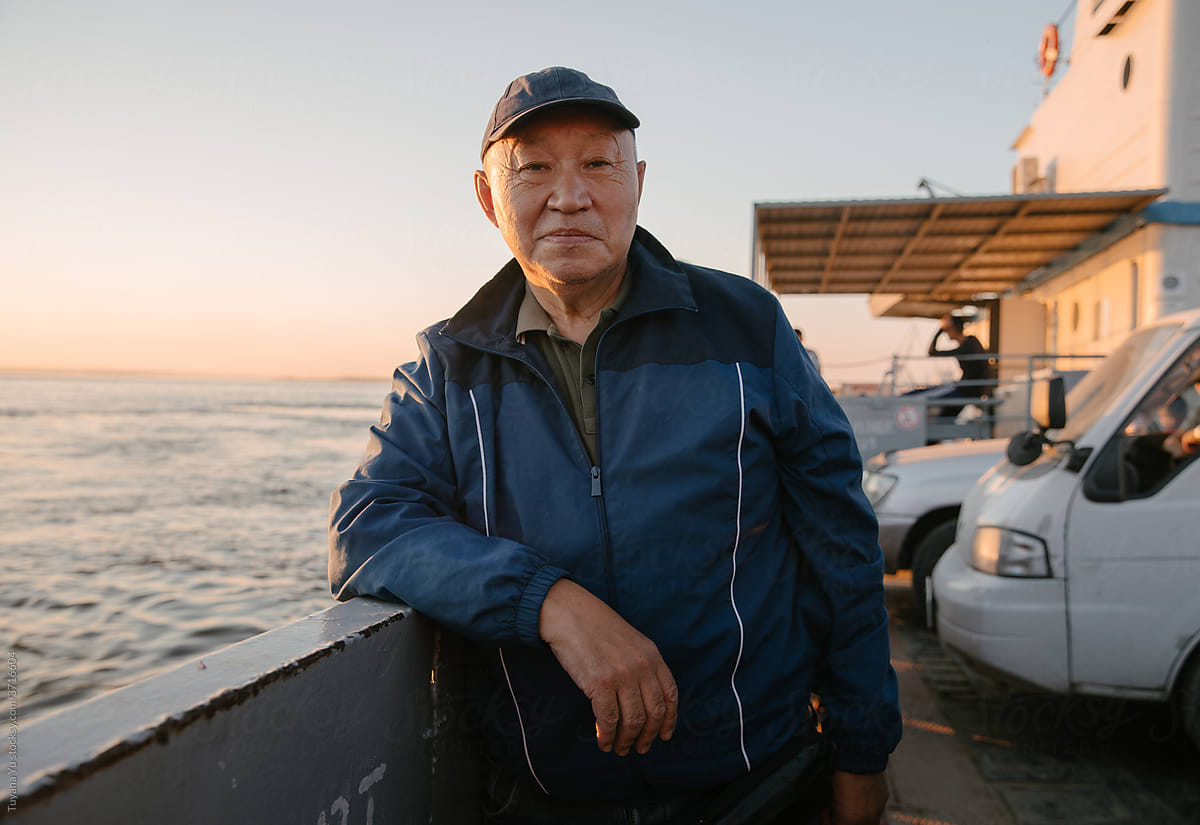 "Portrait Of An Old Man On A Ferry" by Stocksy Contributor "Tuyana Yu ...