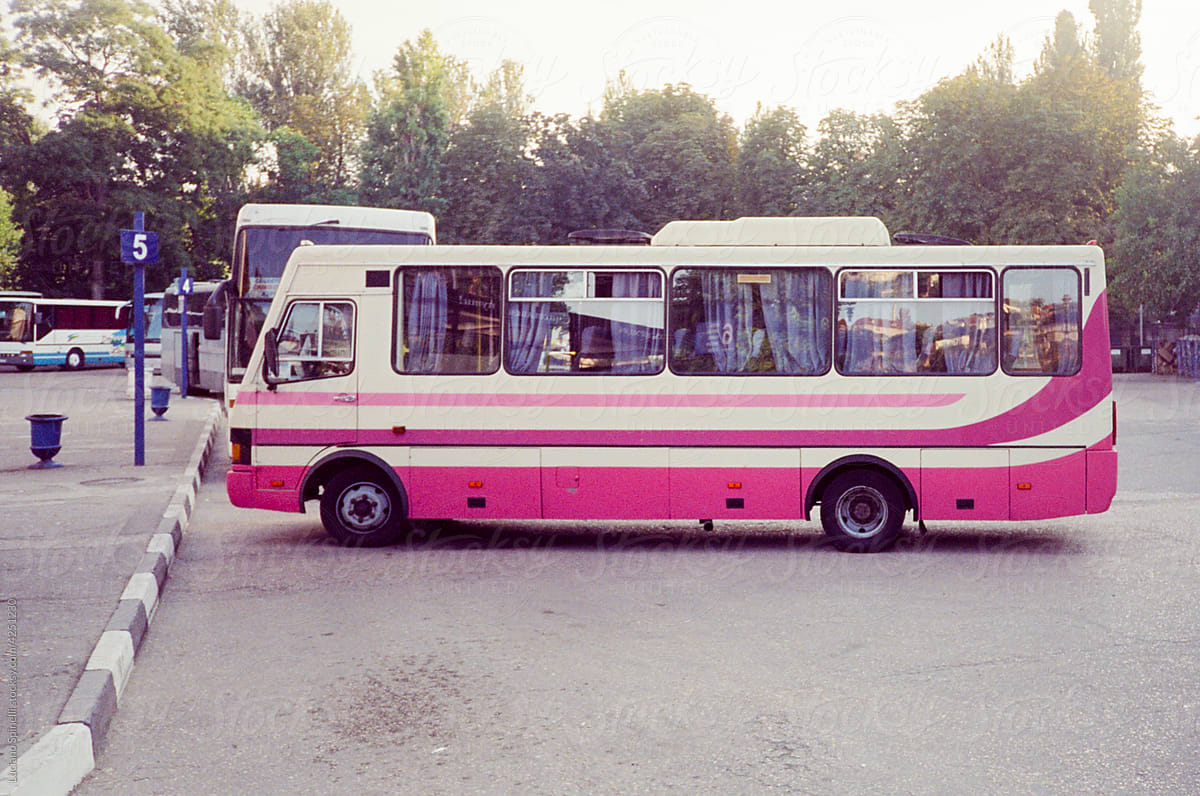 Road Buses Vintage Sea