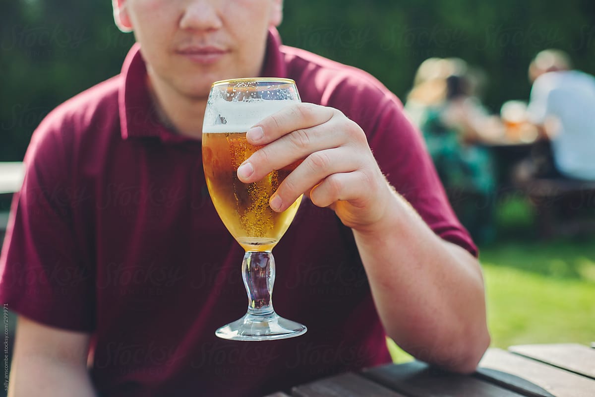 "Man With A Pint Of Lager" by Stocksy Contributor "Sally Anscombe ...