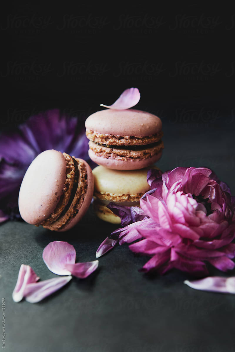 "Stacked Macaroons" by Stocksy Contributor "Ellie Baygulov" - Stocksy